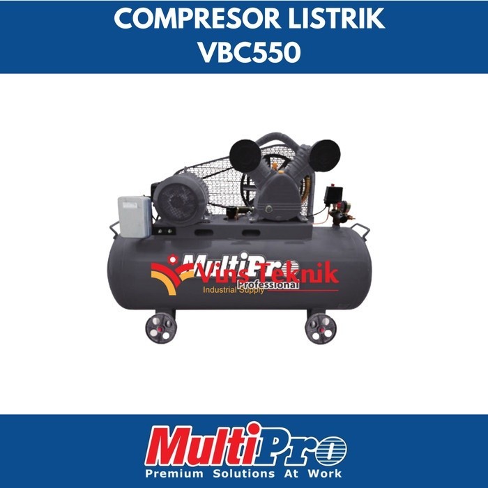 Jual Mesin kompresor 5.5 HP compressor listrik MULTIPRO VBC 550/180 ...