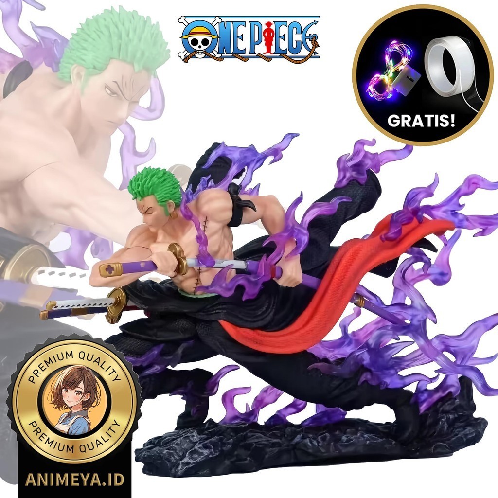 Jual Action Figure Statue One Piece Roronoa Zoro Diorama Sun Studio ...