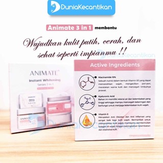Jual ANIMATE INSTAN WHITENING 3IN1 SERIES PAKET ANIMATE MEMUTIHKAN ...
