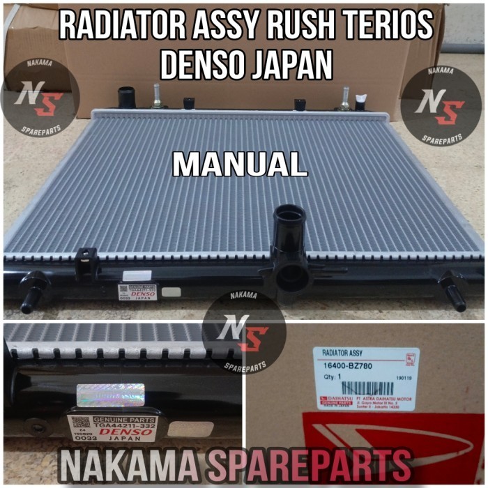 Jual Radiator assy Rush / Terios / Granmax Manual original denso japan ...