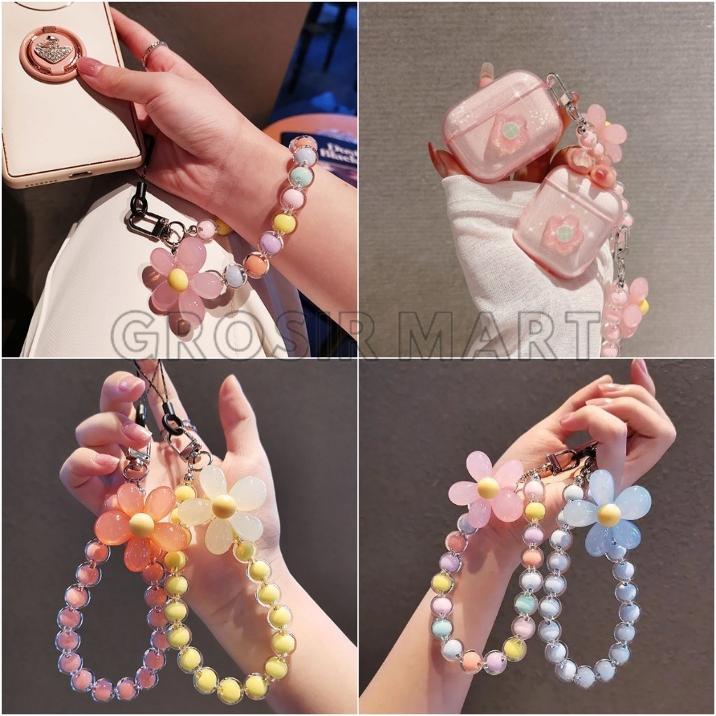 Jual Phone Straps HP Gantungan HP Gelang HP Korean Chain Bead Pelindung ...