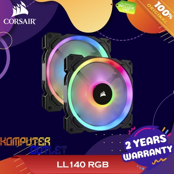 Jual Corsair LL140 RGB 140MM PWM Fan Casing - 2 Pack | Shopee Indonesia
