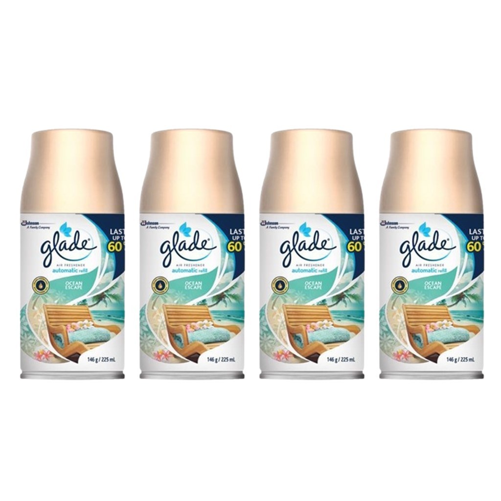 Jual Glade Matic Spray Air Freshener Ocean Escape Refill 146 gr / 225 ...