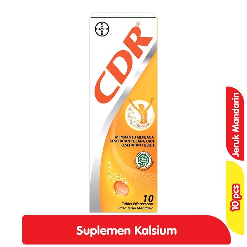 Jual CDR Suplemen Kalsium Rasa Jeruk Mandarin 10 Tablet | Shopee Indonesia