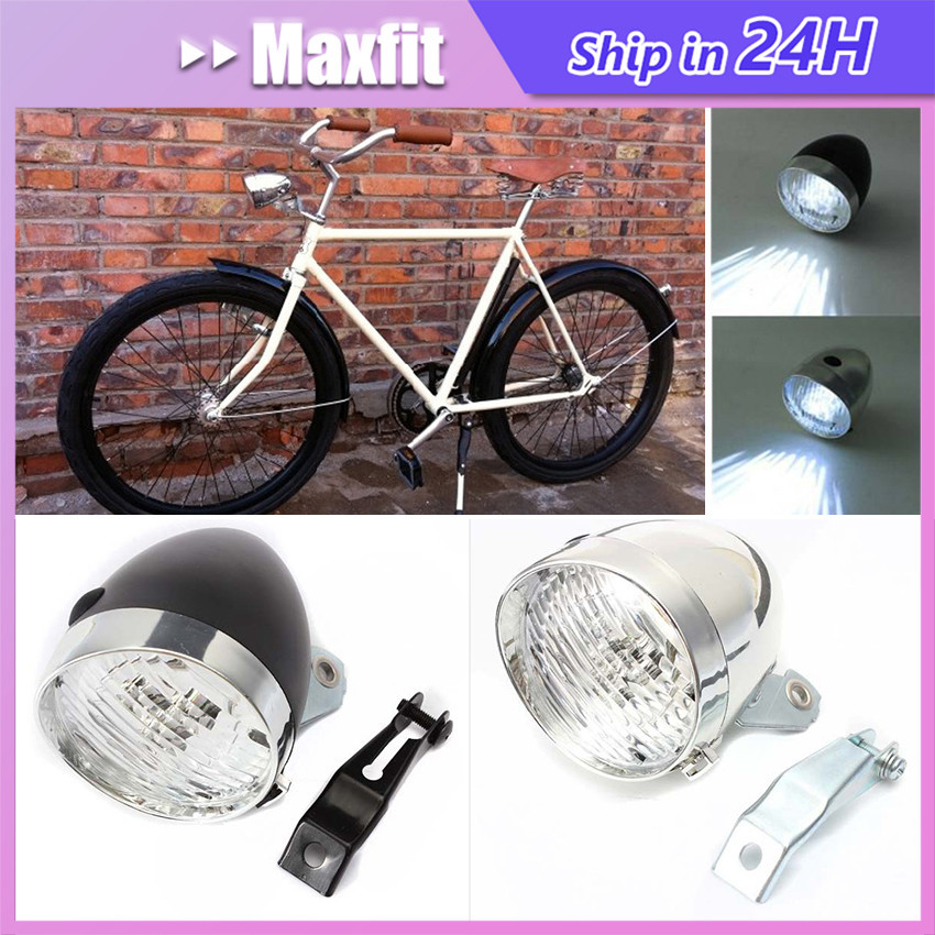 Jual Lampu Depan Sepeda Ontel Klasik Anti Air Bicycle 3 Led Bulat ...