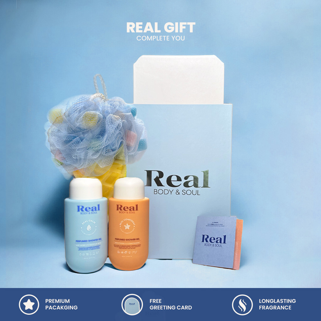 Jual REAL Gift Complete You (2 Shower Gel & 1 Ice Cream Puff) - Hampers ...
