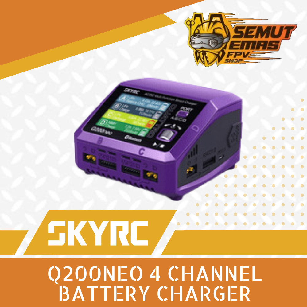 Jual SkyRC Q200neo AC DC Quad 4 Channel Smart Charger Q200 neo | Shopee ...