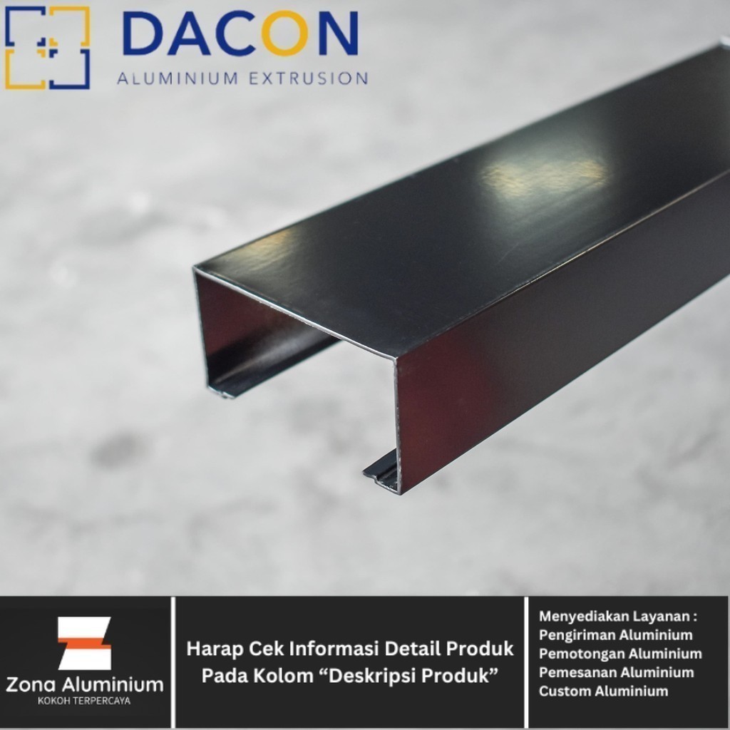 Jual Aluminium DACON POWDER COATING GLOSSY 0560 Kusen Polos 4 Inch | Shopee Indonesia