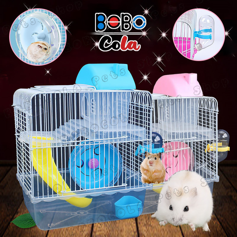 Jual 1 Set Kandang Hamster Murah Lengkap Rumah Hamster Cage Sugar ...