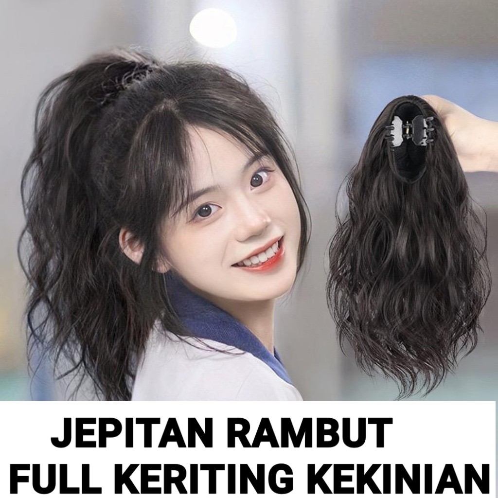 Jual Jepit rambut warna polos full keriting 35cm new (JEP1055) | Shopee ...