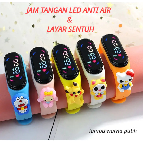 Jual Jam Tangan LED ( TAHAN AIR & LAYAR SENTUH ) Motif Karakter Anak ...