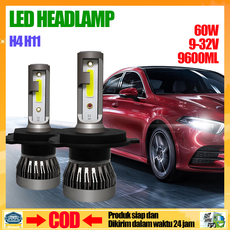Jual LAMPU LED MOBIL H4 H11 HEADLAMP LAMPU 60 WATT | Shopee Indonesia