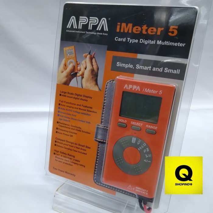 Jual Appa i meter 5 / Digital multimeter pocket / ZETKA | Shopee Indonesia