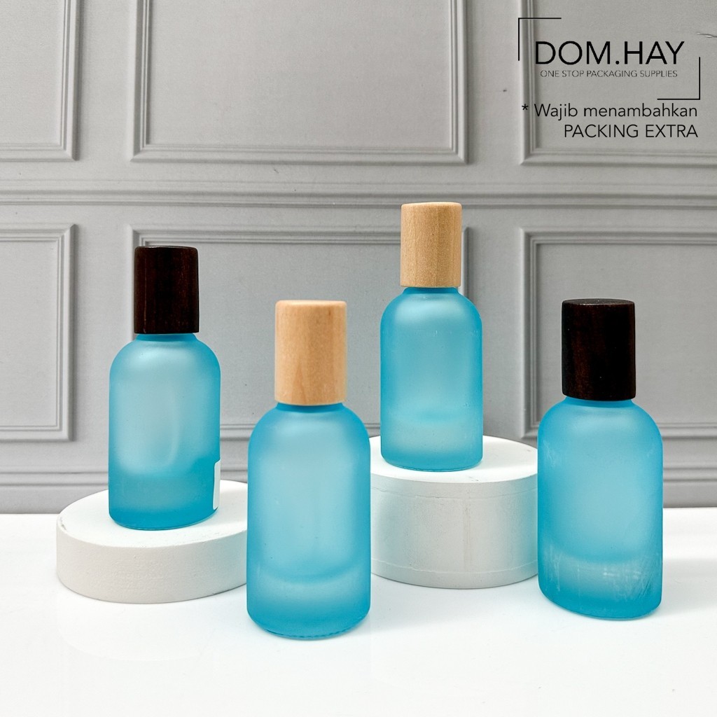 Jual 30ml Botol Parfum Biru Doff Wood Drat LBC Botol Kaca Parfume Isi ...
