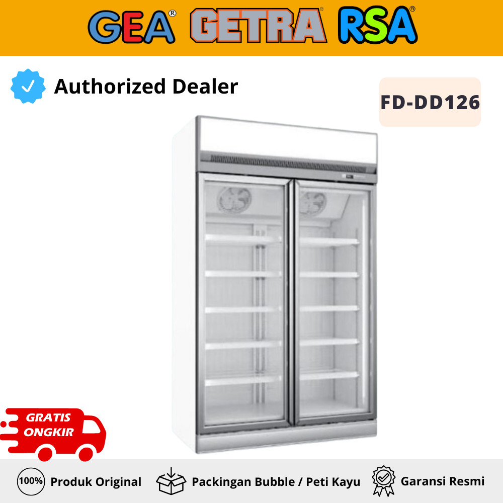 Jual GEA FD DD126 FD-DD126 Freezer Pintu Kaca Up Right Glass Door Freezer | Shopee Indonesia