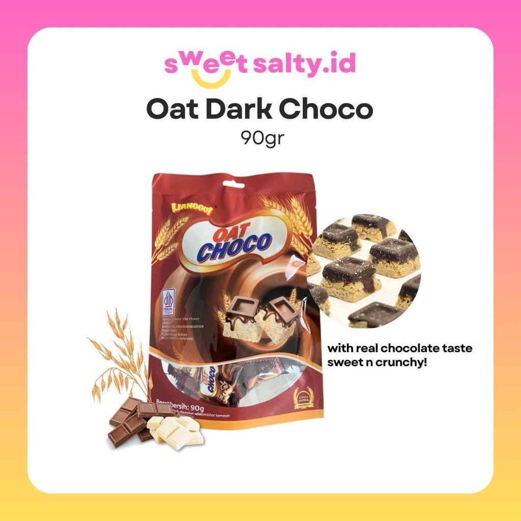Jual [HALAL]Lianggui Oat Dark Choco 90gr | Wafer Oat | Biskuit Oat ...