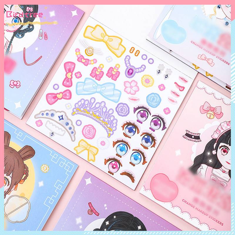 Jual COD Buku Stiker Pertunjukan Rias Stiker Rias Putri Mainan Puzzle ...