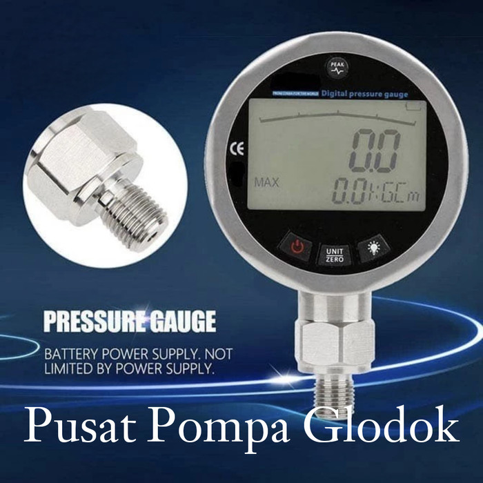 Jual Digital Hydraulic Test Pressure Gauge 0-60 MPa Kpa PSI Kgf Cm2 600 ...