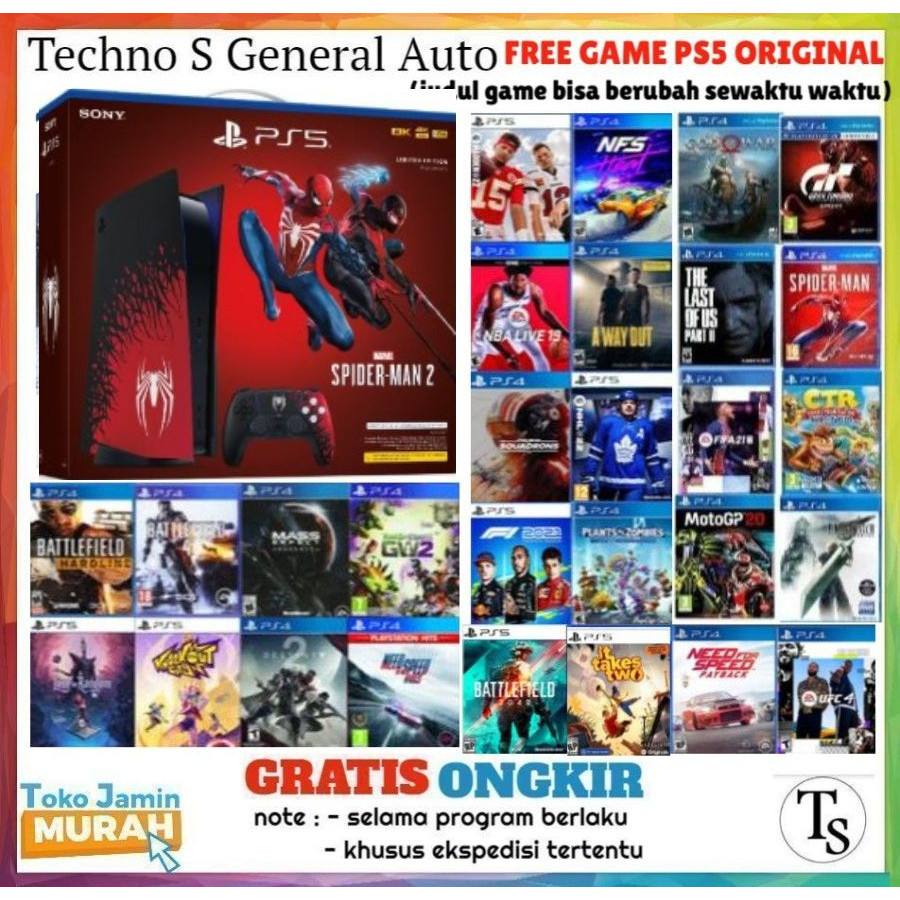 Jual PROMO AWAL BULAN Sony Console PS5 Disc Plus Dualsense / P5 Digital ...