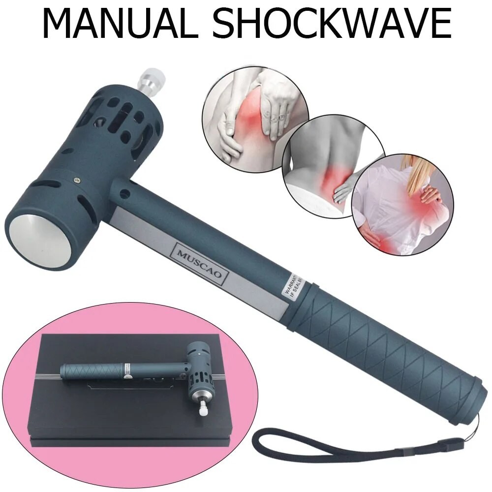 Jual PREORDER Manual Shockwave Massage Devices Pain Relief Body ...