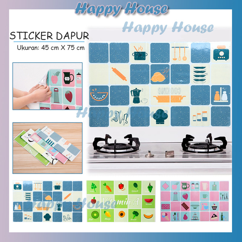Jual Stiker Dapur Wallpaper Dapur Wall Stiker Kitchen Wall Sticker ...