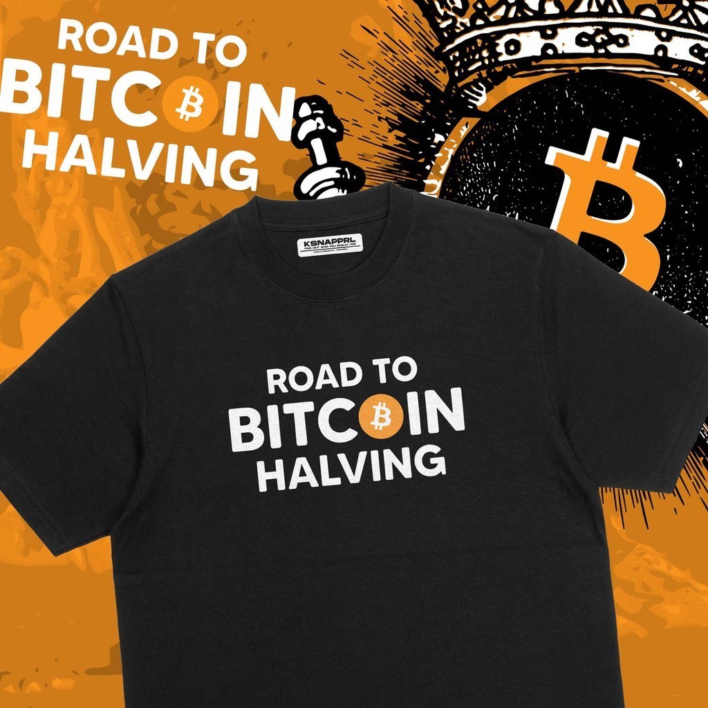 Jual Kaos Crypto "Road To Bitcoin Halving" - BTC/Halving Crypto ...