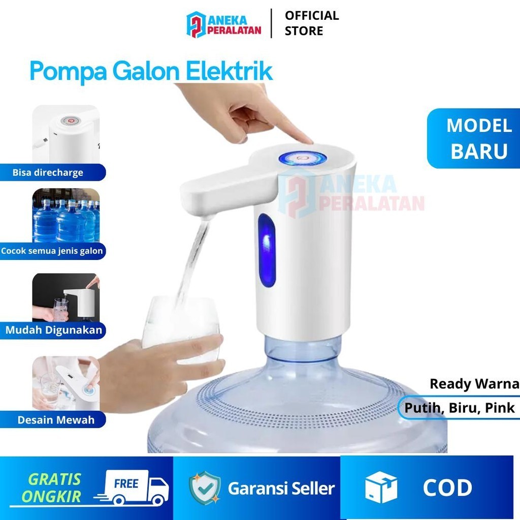 Jual Pompa Air Galon Elektrik Dispenser Rechargeable USB SX-203 / Pompa ...