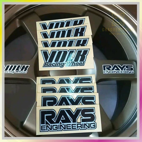 Jual Stiker Velg Mobil Volk Rays Engineering TE37 cutting sticker volk ...