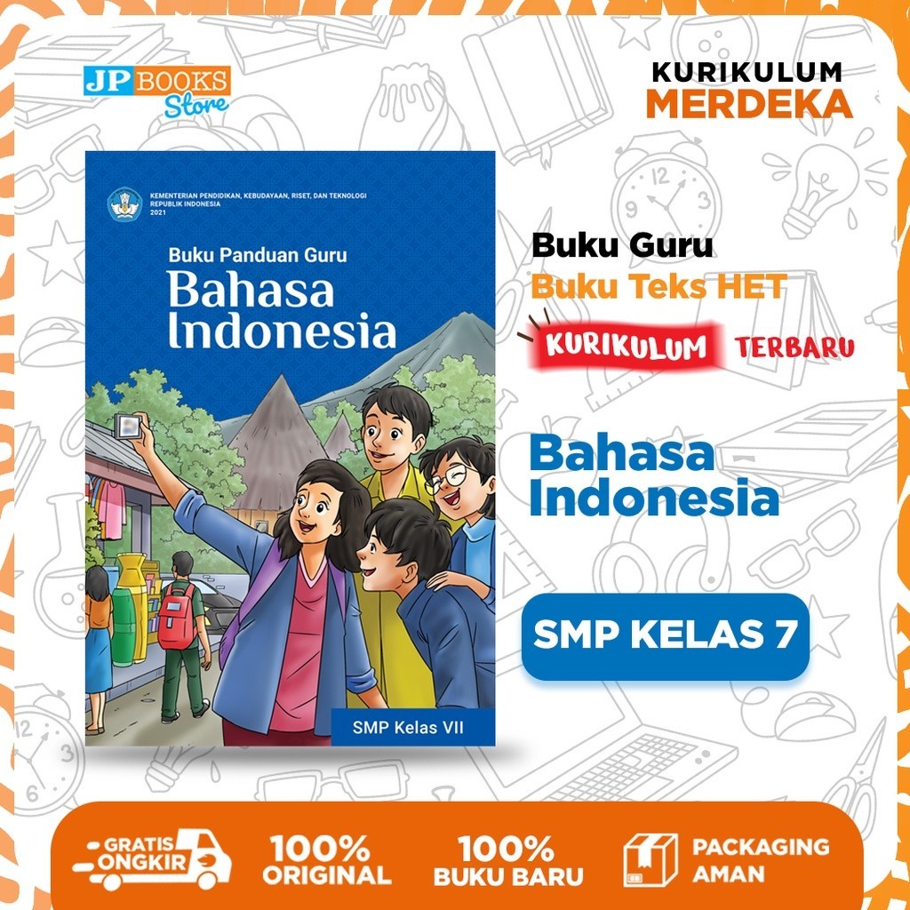Jual JP Books – (KURIKULUM TERBARU) Buku Guru / Buku Teks HET Kurmer Sekolah Bahasa Indonesia ...