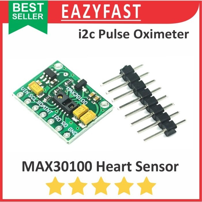 Jual Modul Sensor MAX30100 Heart Beat Rate Detak Jantung Pulse Oximeter ...