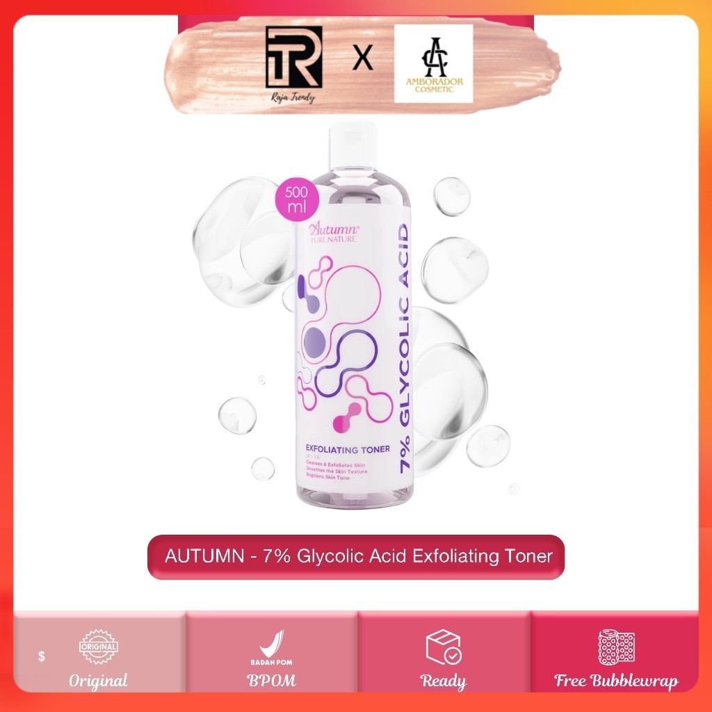 Jual AUTUMN - 7% GLYCOLIC ACID EXFOLIATING TONER ( 500 ml ...