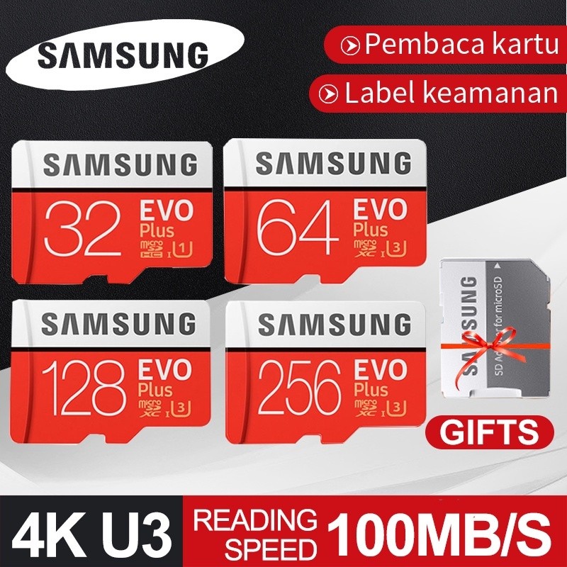 Jual Samsung MicroSD Evo Plus 32GB/64GB/128GB /256GB/512GB Memory Card ...