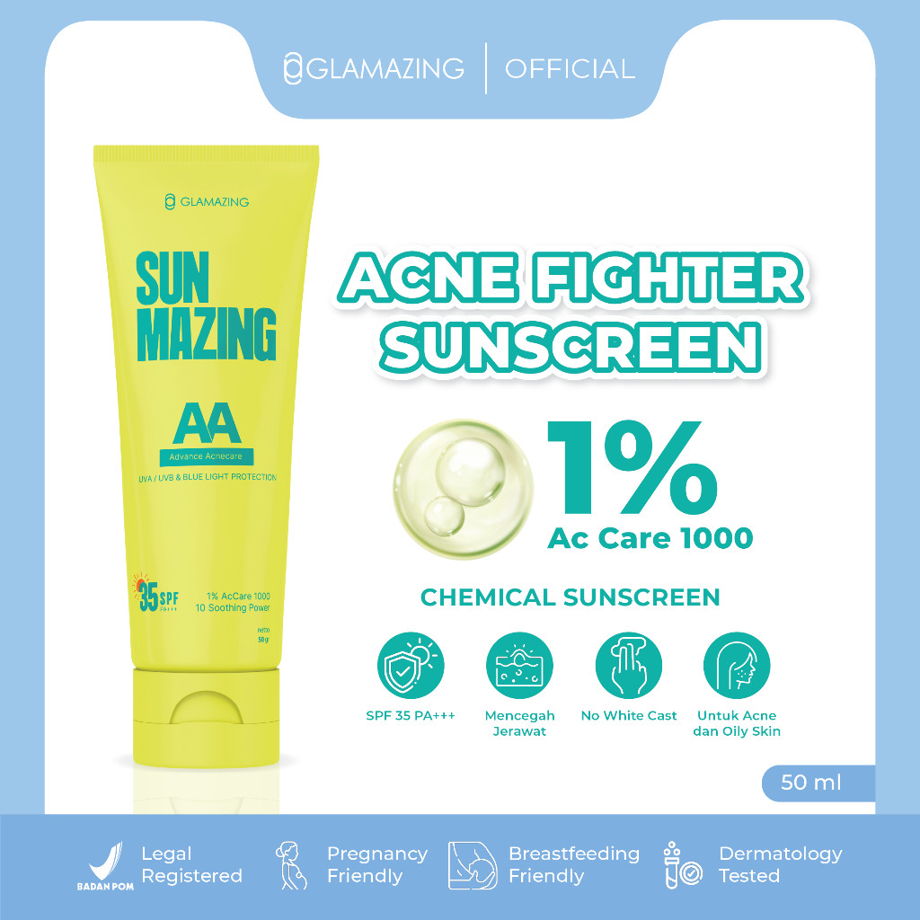 Jual Glamazing - Sunmazing Advance Acnecare | Shopee Indonesia