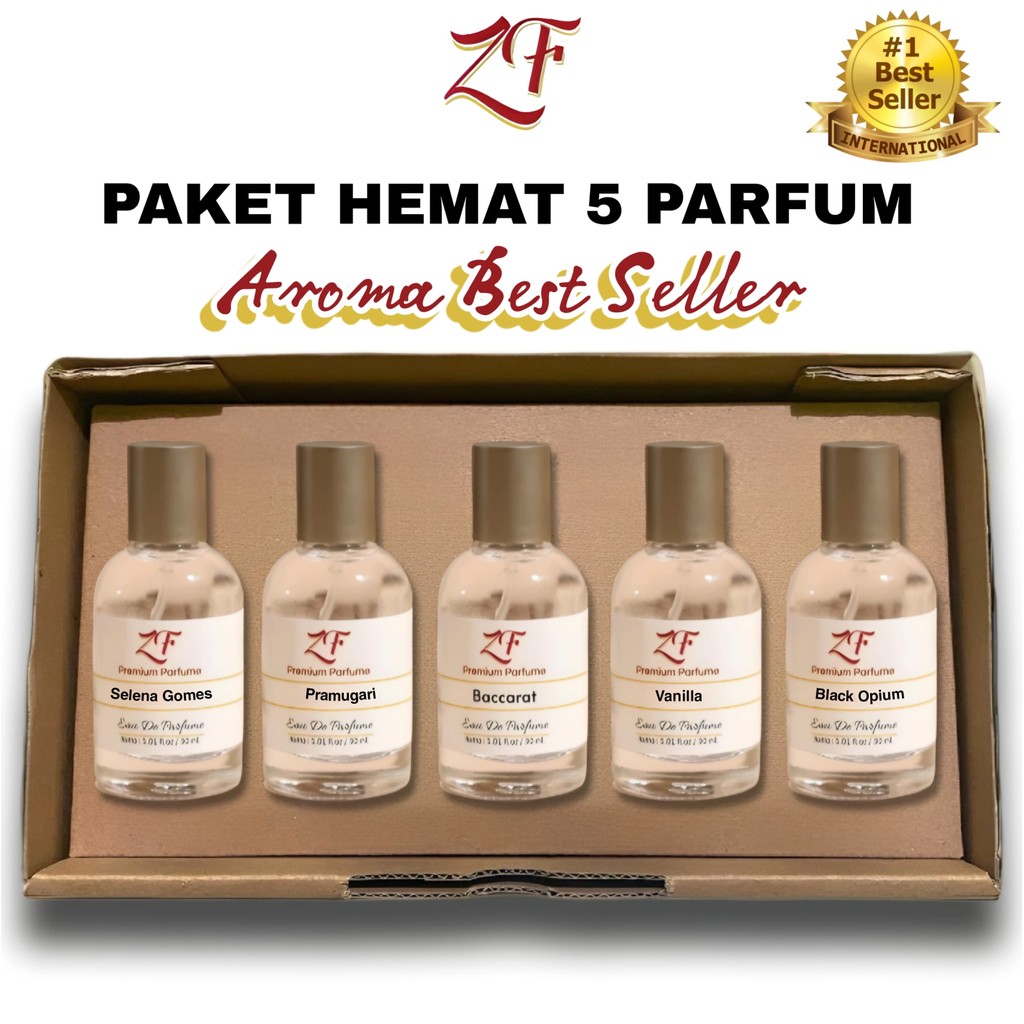 Jual Paket Hemat 5 Parfum ZF Premium Aroma Best Seller | Shopee Indonesia
