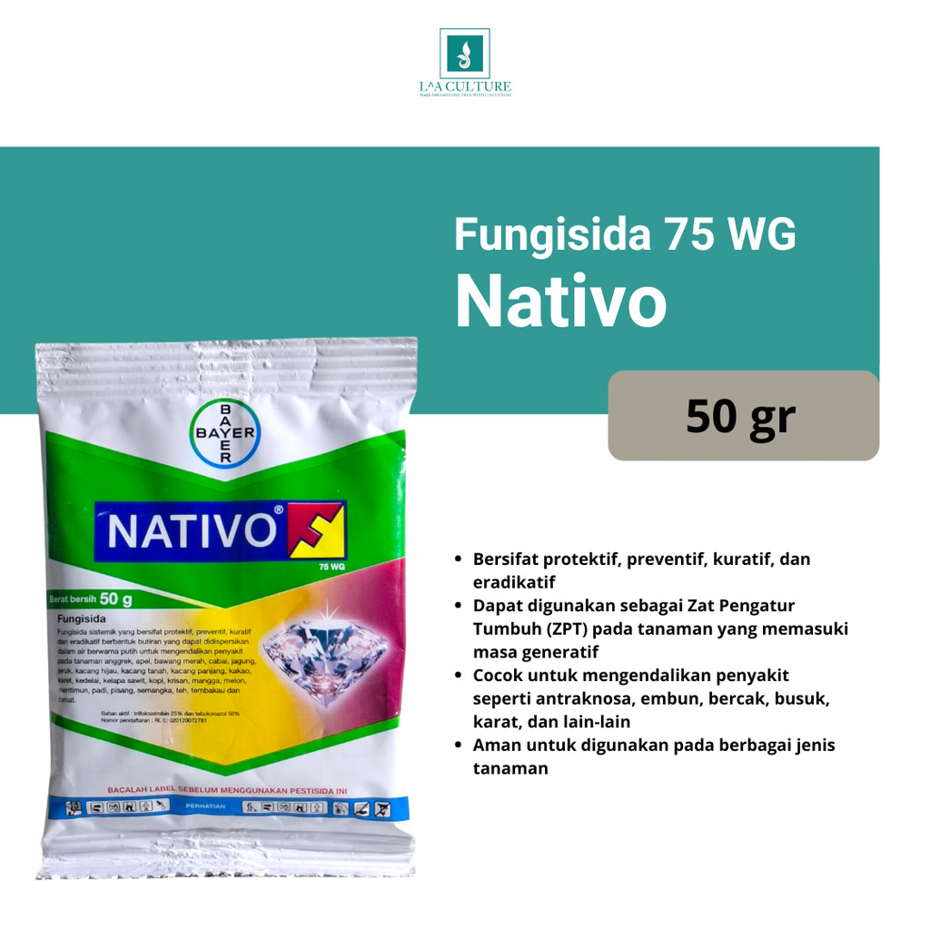 Jual Fungisida NATIVO 75 WG 50 gram Pengendali Penyakit Tanaman ...