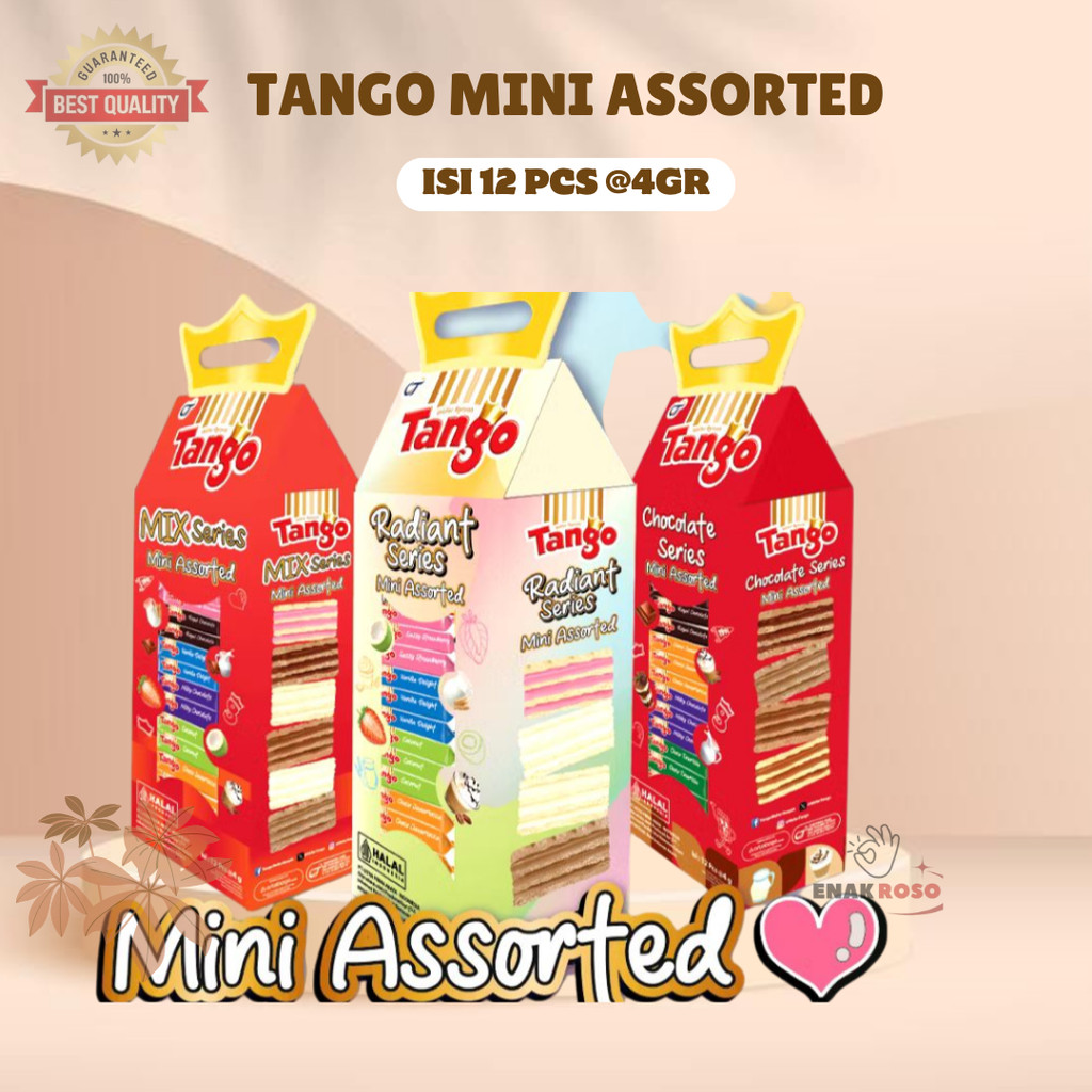 Jual Tango Wafer Mini Assorted 4 Gr isi 12 pcs | Shopee Indonesia