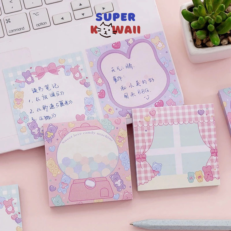 Jual Super Kawaii - [SK58] Sticky note sweet girl candy / memo catatan ...
