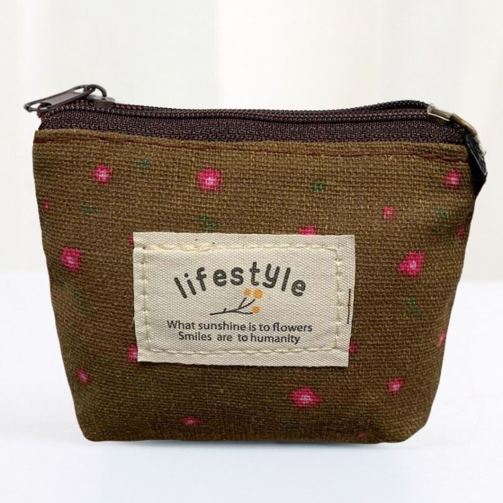 Jual Pouch Dompet Koin Resleting Live Style Kanvas Dompet Serbaguna ...