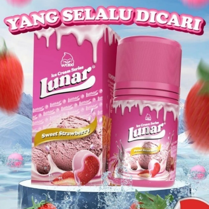 Jual Lunar Sweet Strawberry Ice Cream 60ML by Vape Zoo - Liquid Lunar ...