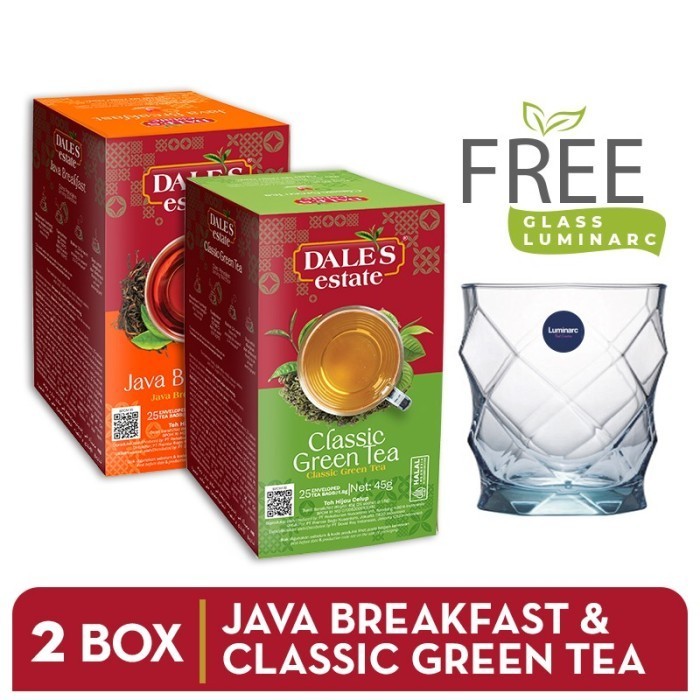 Jual Dale's Estate Bundling Java Breakfast & Green tea FREE Glass ... Jual Dale's Estate Bundling Java Breakfast & Green tea FREE Glass ...