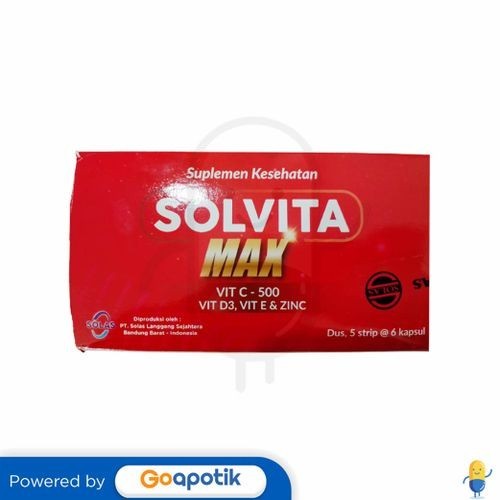 Jual Solvita Max Box 30 Kapsul | Shopee Indonesia