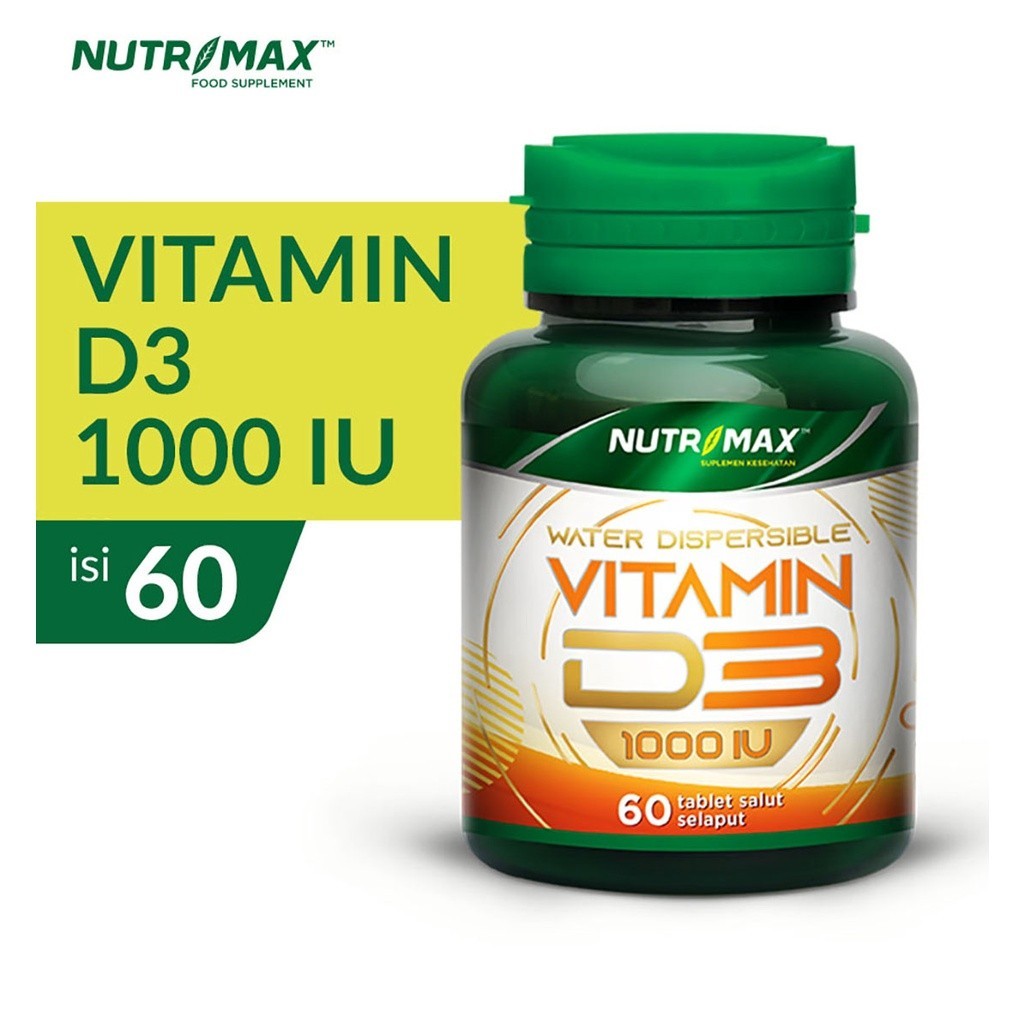 Jual Nutrimax Vitamin Vit D3 1000 IU Memenuhi Kebutuhan Vitamin D | Shopee Indonesia