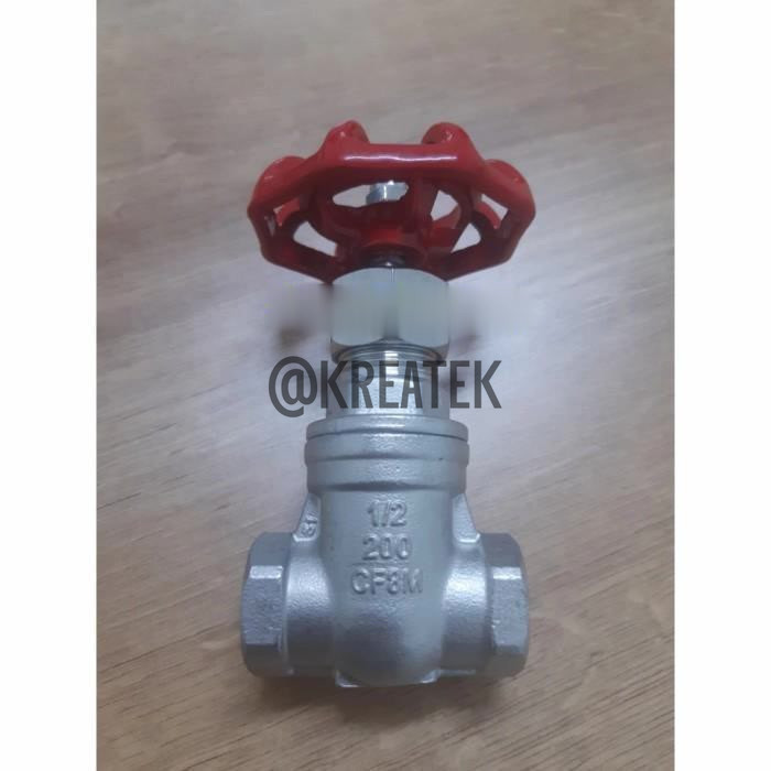Jual Gate Valve Stainless 316 / SS 316 Drat 1 inch | Shopee Indonesia