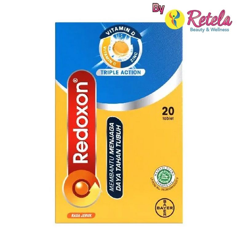 Jual Redoxon Triple Action Effervescent Twinpack Isi 20 Tablet ...