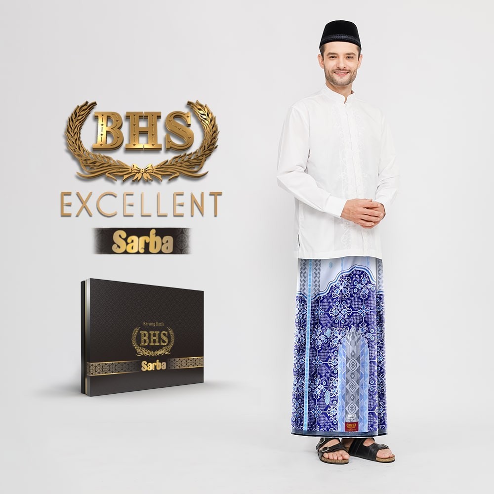 Jual Sarung BHS Excellent Gold Motif E59 JBA Ungu Putih 02 | Shopee Indonesia