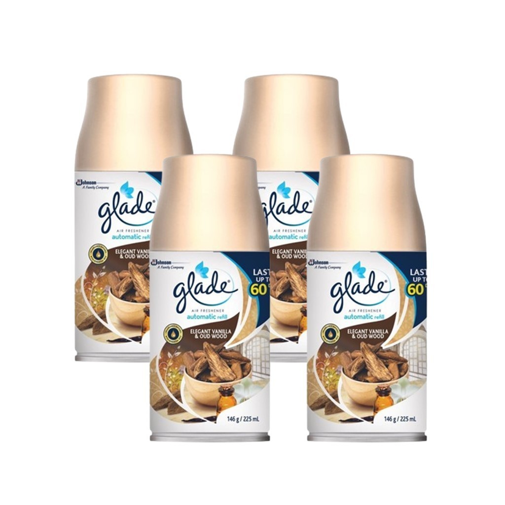 Jual Glade Automatic Refill Elegant Vanilla & Oud wood 146 gr / 225 ml ...