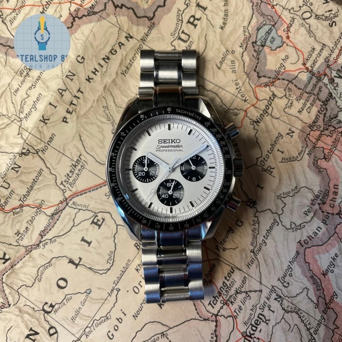 Jual Seiko Mod SpeedMaster White VK63 | Shopee Indonesia