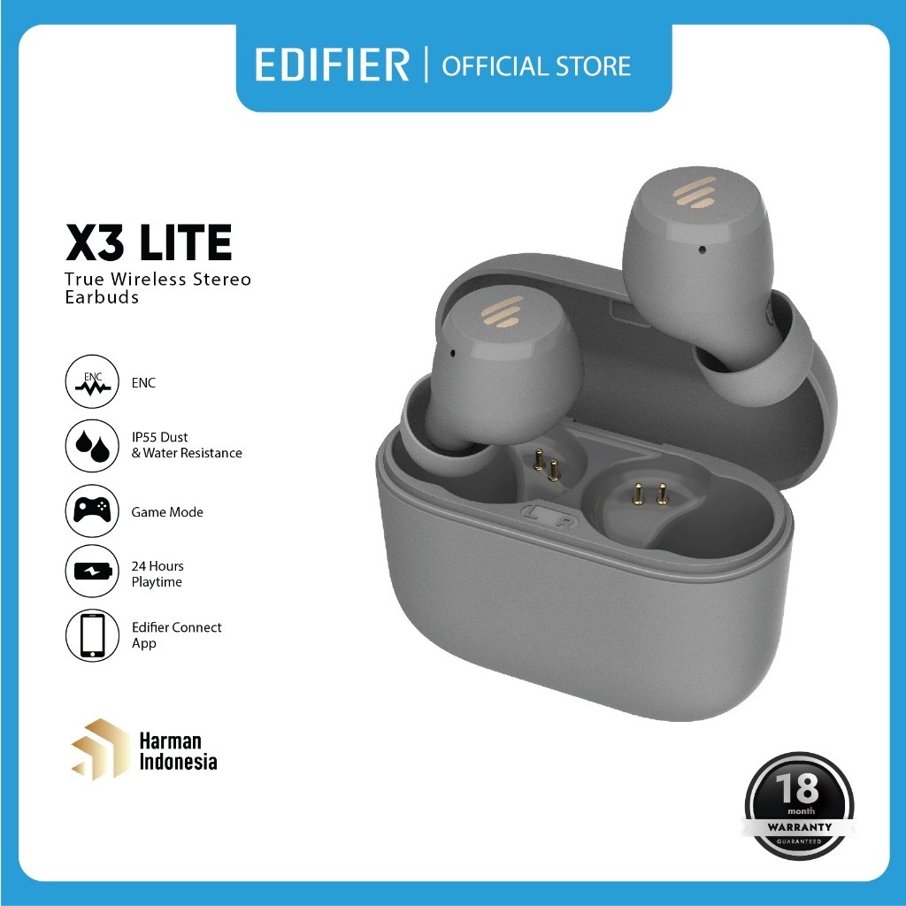 Jual EDIFIER TWS X3 LITE True Wireless Stereo Earbuds | Shopee Indonesia