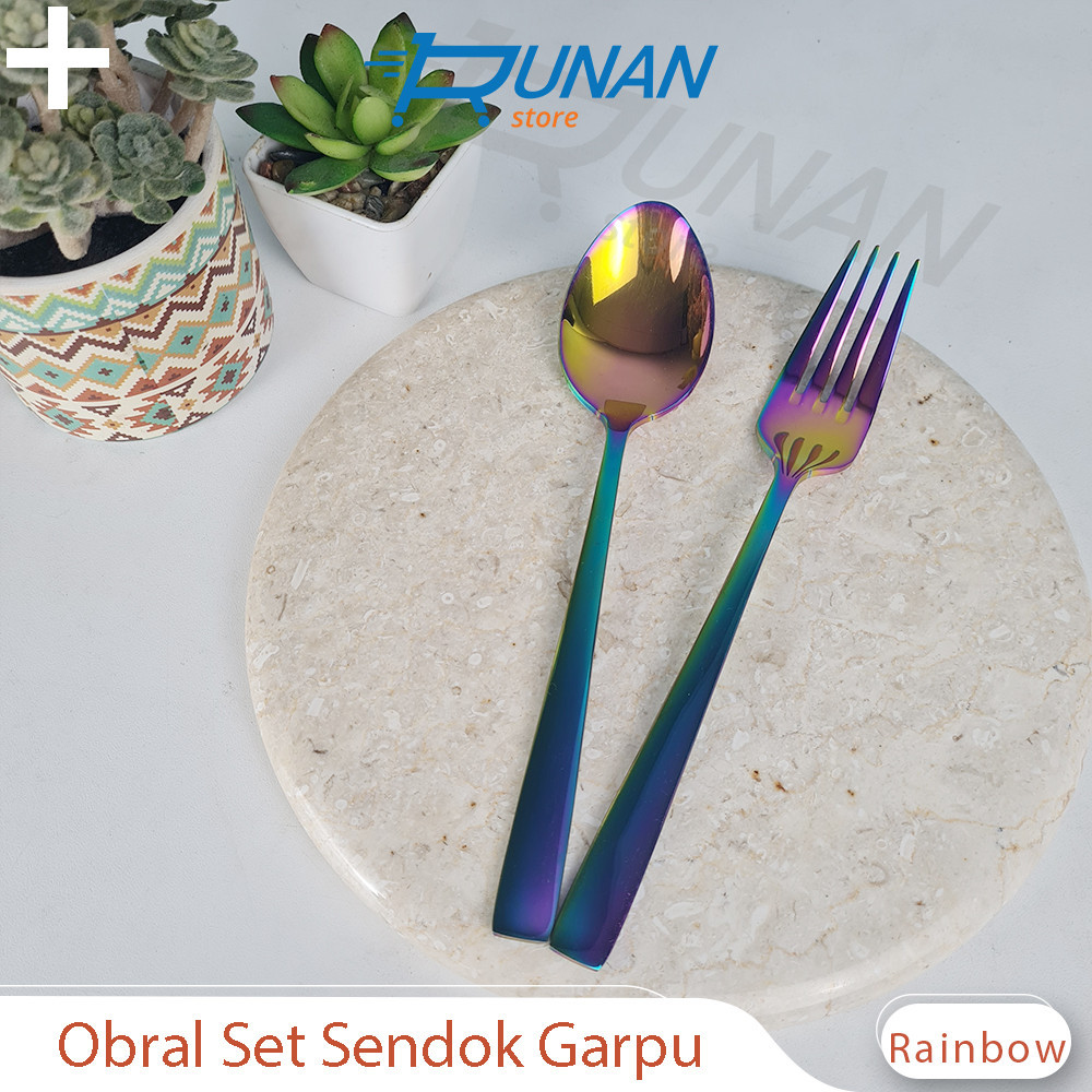Jual OBRAL Sendok & Garpu Makan Stainless Cutlery Set Sendok Makan ...