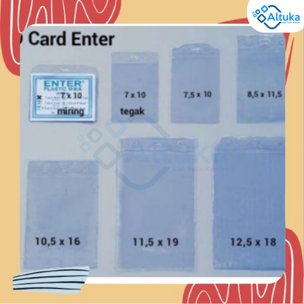 Jual (10pcs) Mika Id Card / Plastik Mika Id Card / Id Card Mika / Name ...
